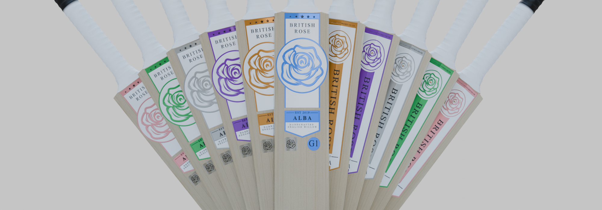 Showroom Bats – British Rose Cricket